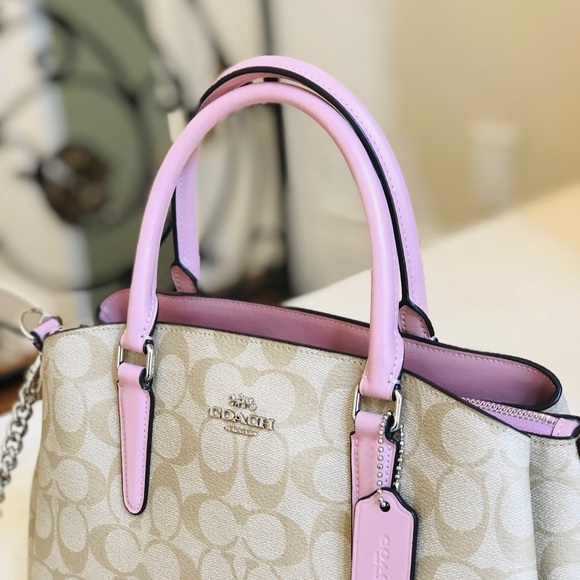 Coach | Bags | Nwt Coach Lg Sage Signature Handbag | Poshmark